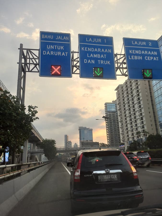 Freeway Sunset Driving Car Motorcycle Editorial Photography - Image of road, vehicle: 261777227