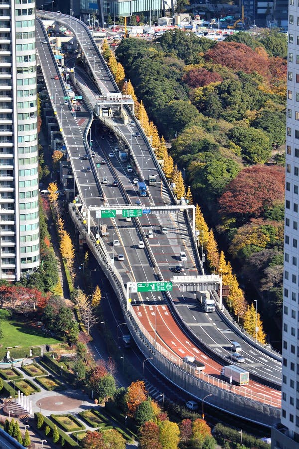 Freeway in Tokyo stock photo. Image of exterior, asian - 89431184