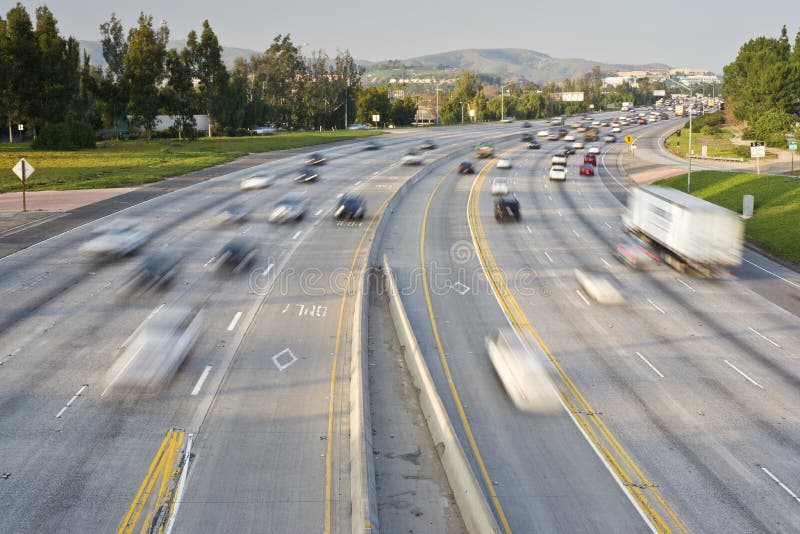 Freeway Traffic stock image. Image of mobility, distance - 17918481