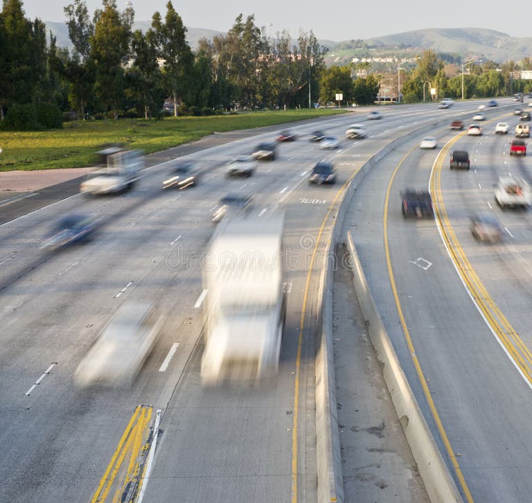Freeway Traffic stock image. Image of damage, freight - 17918507