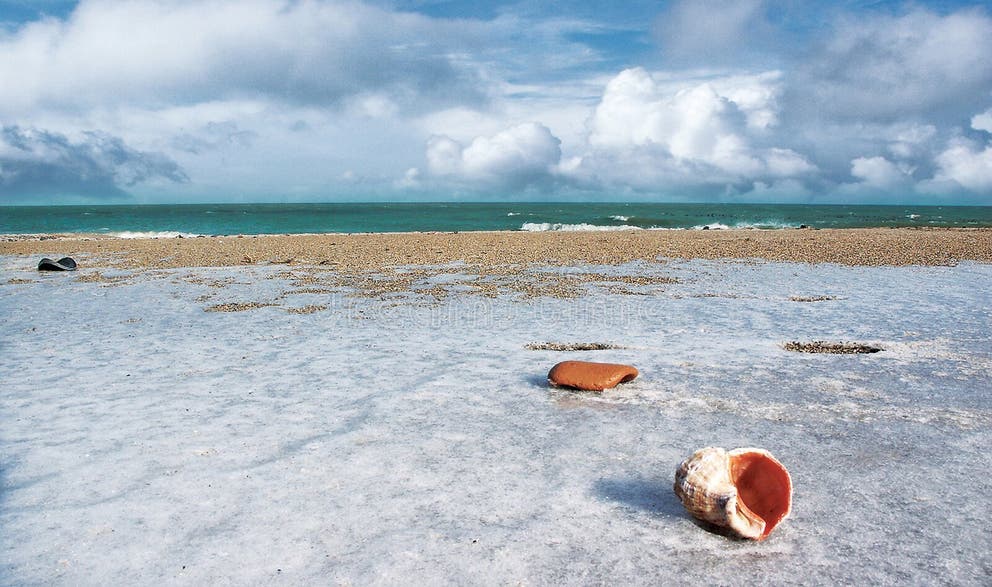 Freeze beach stock image. Image of white, frost, gravel - 1005697