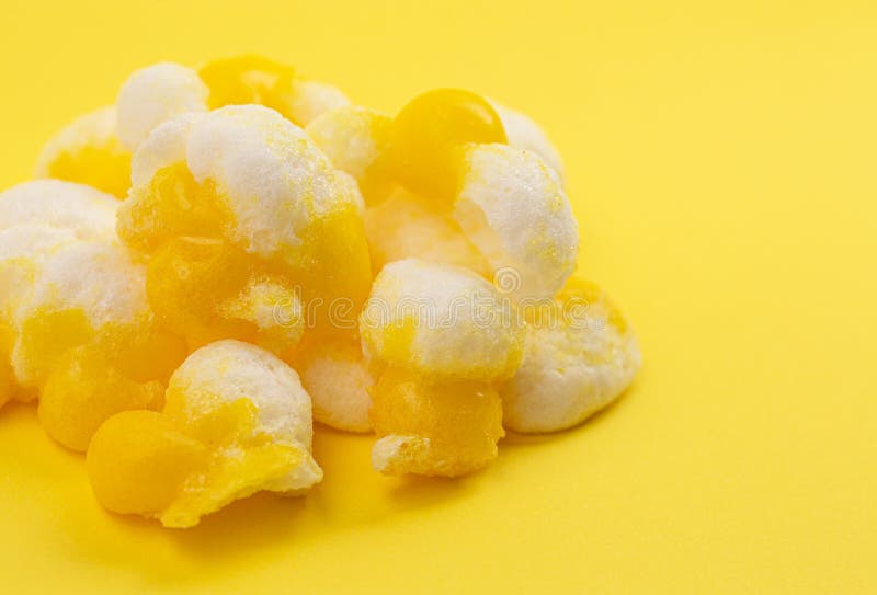 Freeze Dried Fruit Flavored Candy Isolated on a White Background Stock ...