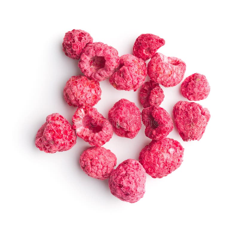 Freeze dried raspberries. stock image. Image of nutrition - 114725753