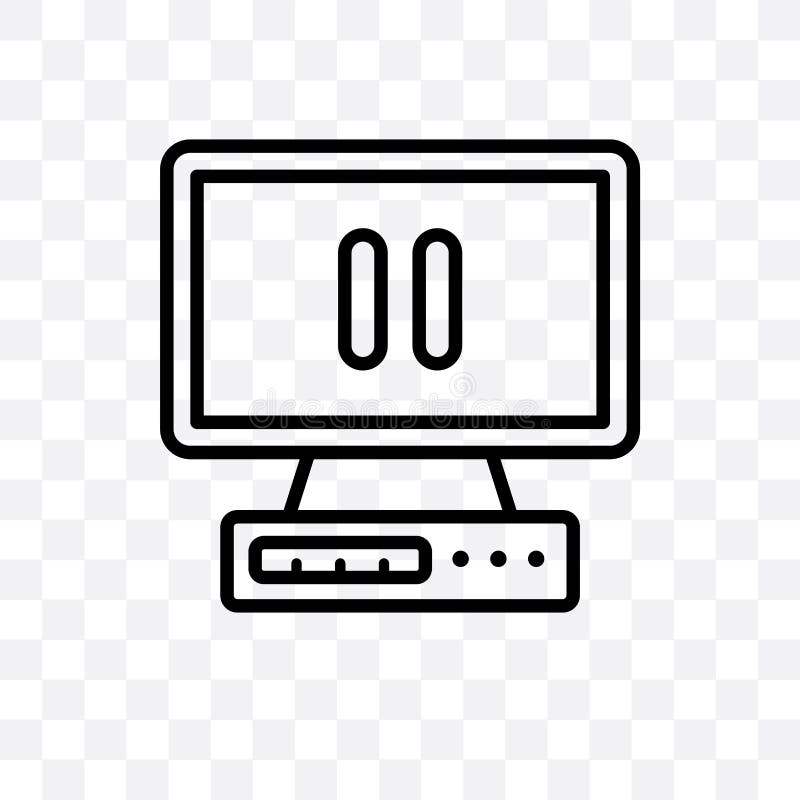 Freeze Frame Vector Linear Icon Isolated on Transparent Background ...