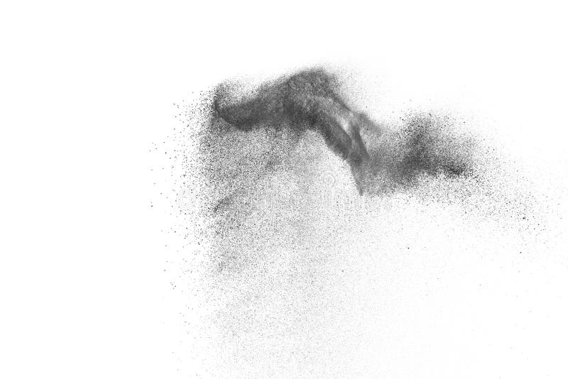Freeze Motion of Black Particles. Stock Photo - Image of explosion ...