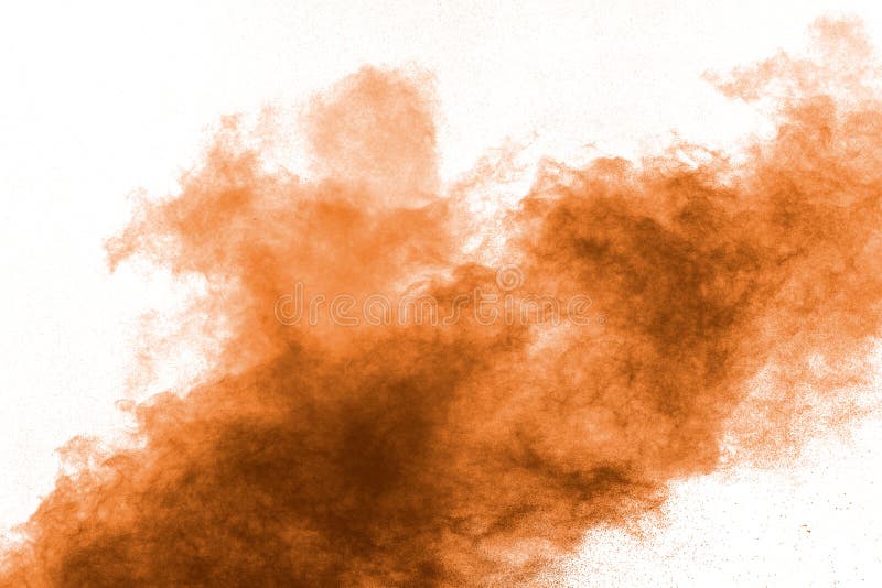 Freeze Motion of Brown Dust Explosion.Stopping the Movement of Brown ...