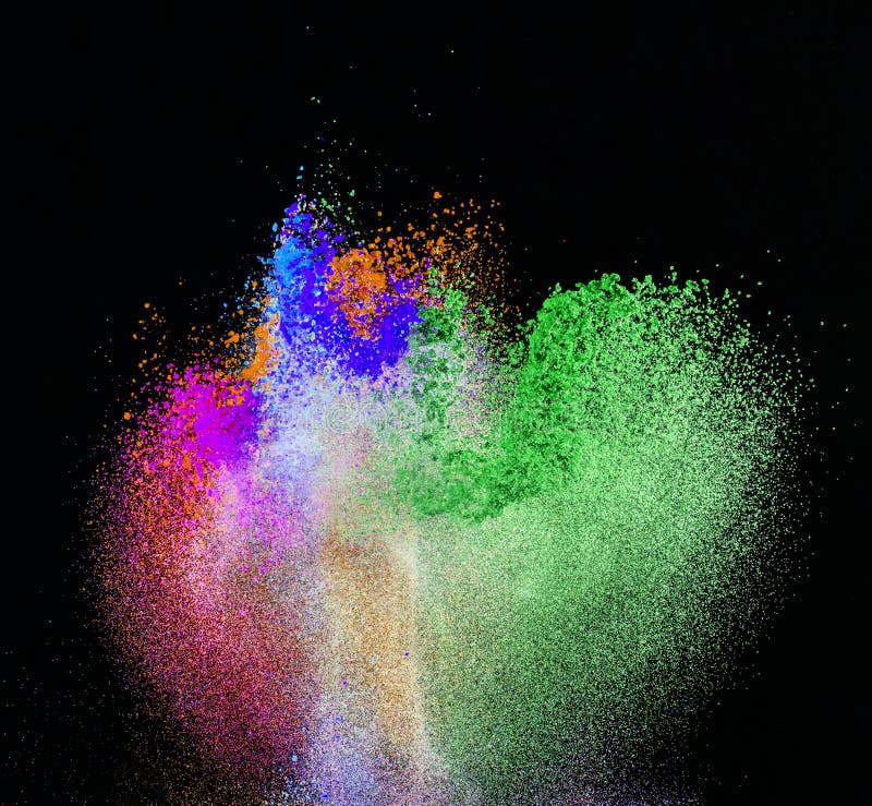 Colored dust powder. stock photo. Image of chemicial - 65212214