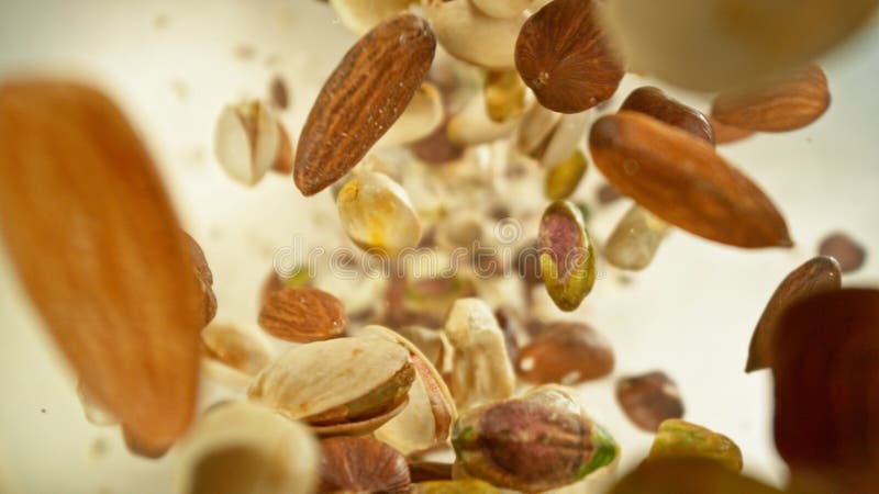 Freeze Motion of Flying Mix of Nuts Stock Image - Image of hazelnut ...