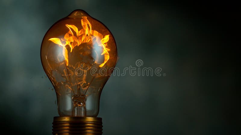 Freeze Motion of Light Bulb Exploding Stock Photo - Image of fragile ...