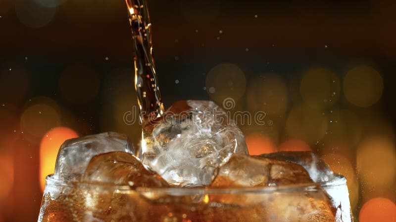 Freeze Motion of Pouring Cola Stock Image - Image of close, bubble ...