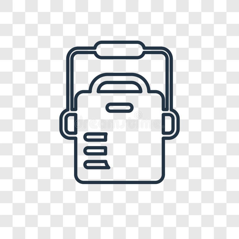 Freezer Concept Vector Linear Icon Isolated on Transparent Background ...