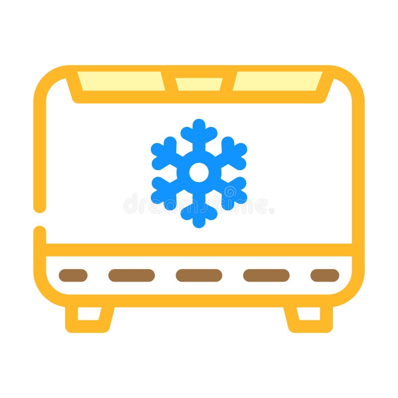 Freezer Electronics Color Icon Vector Illustration Stock Vector ...