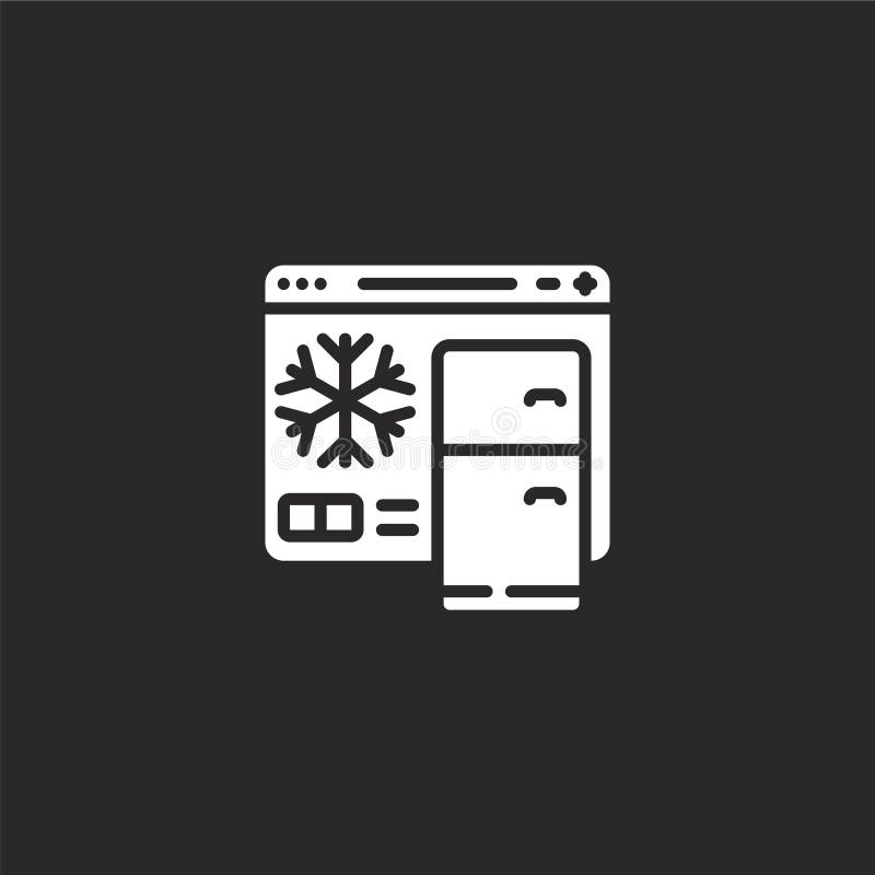 Freezer Icon. Filled Freezer Icon for Website Design and Mobile, App ...