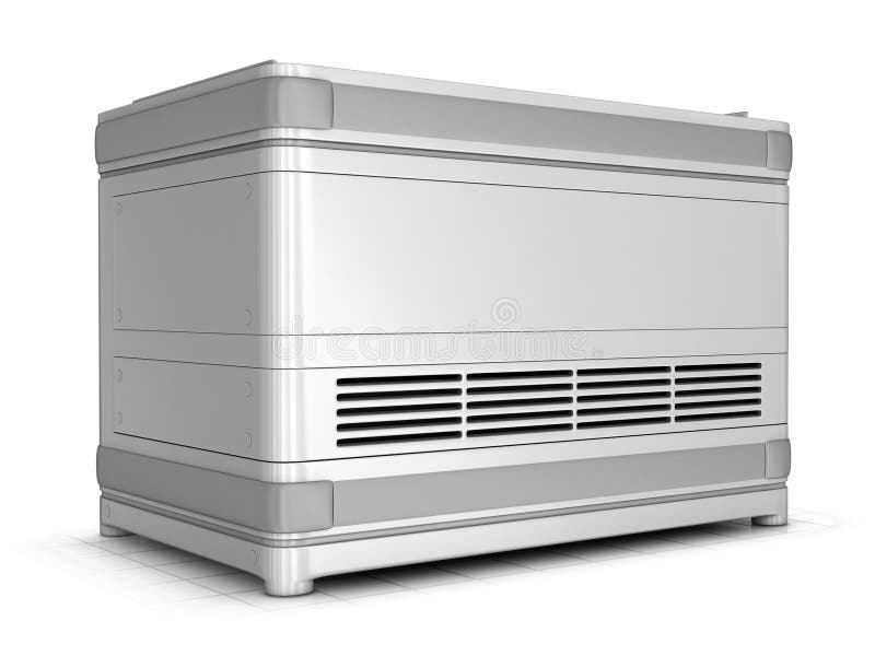 Freezer Showcase, Refrigerated Cabinet and Fridge. 3d Render Stock ...