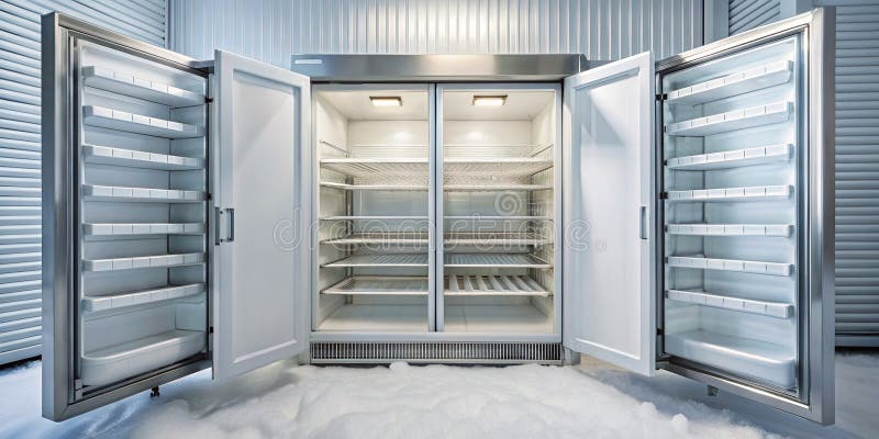 A Freezer Storing Samples at Ultra Cold Temperatures AI-Generated ...