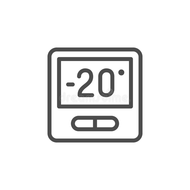 Storage Temperature Range Symbol. Black Thermometer Icon With Di Stock ...