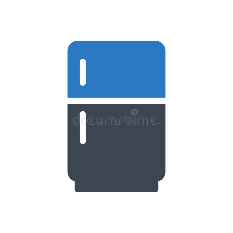 Freezer Vector Glyph Color Icon Stock Vector - Illustration of ...