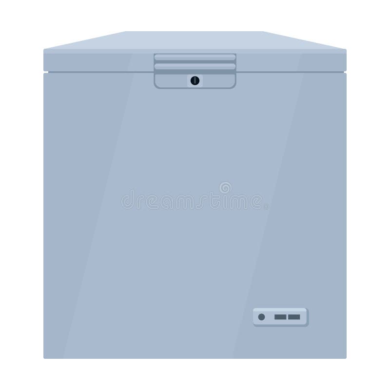 Freezer Vector Flat Color Icon Stock Vector - Illustration of electric ...