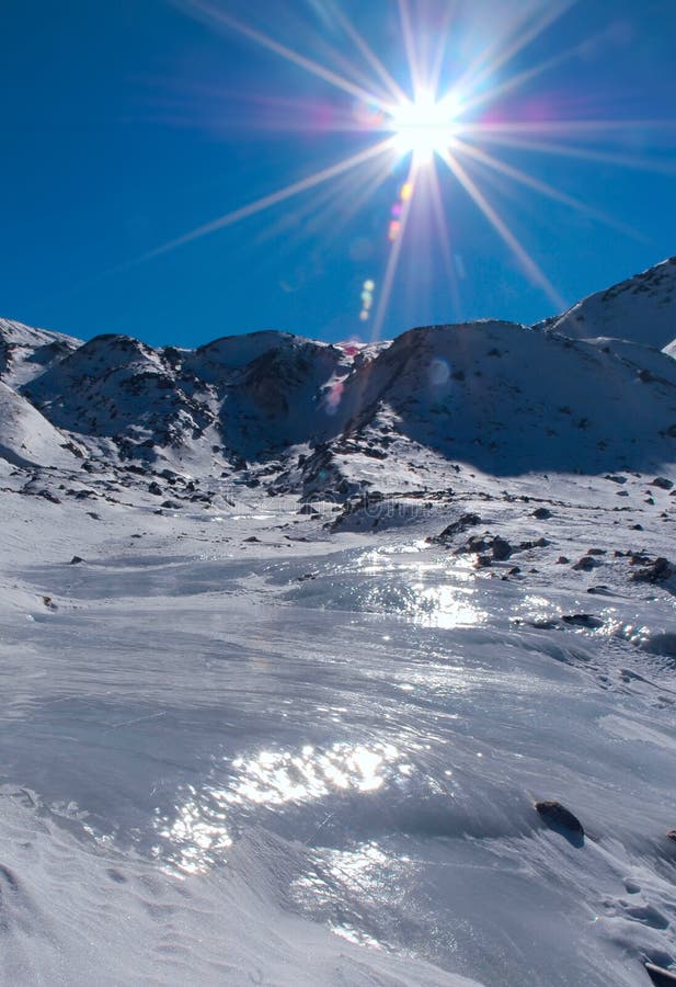 Freezing day stock image. Image of mountain, clean, snow - 23476583