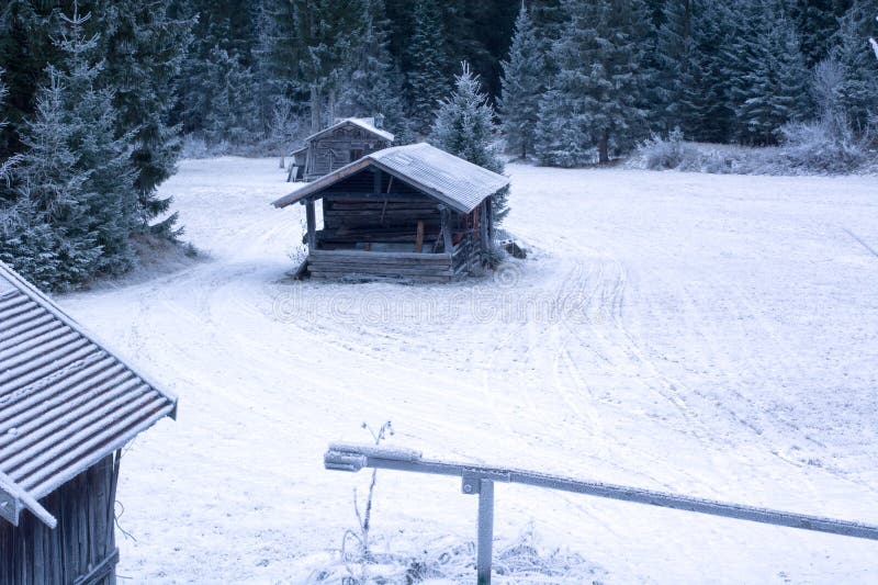 Freezing Forests with Intense Cold Stock Photo - Image of mountains ...