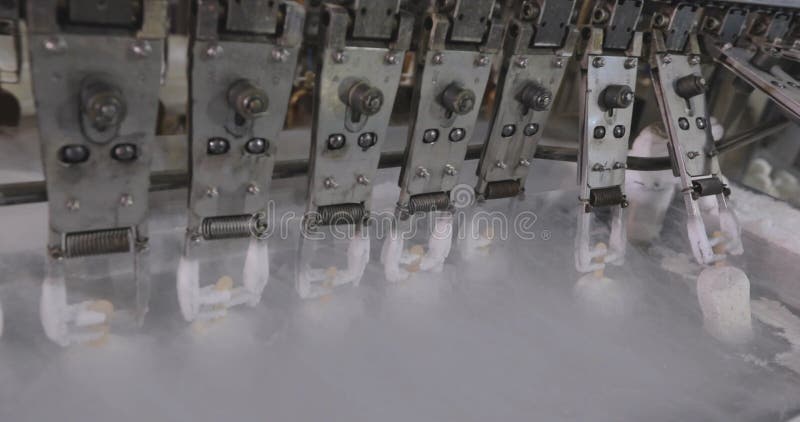 Ice Cream Production Process. Industrial Production of Ice Cream. Ice ...