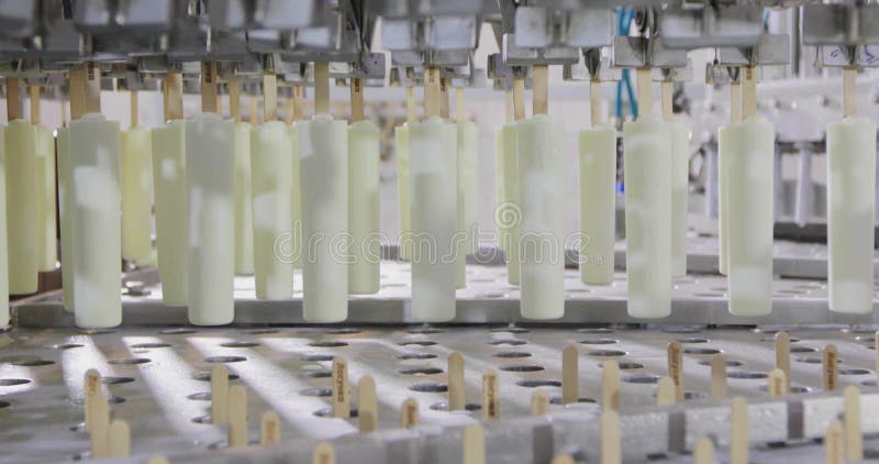 Ice Cream Production Process. Industrial Production of Ice Cream. Ice ...