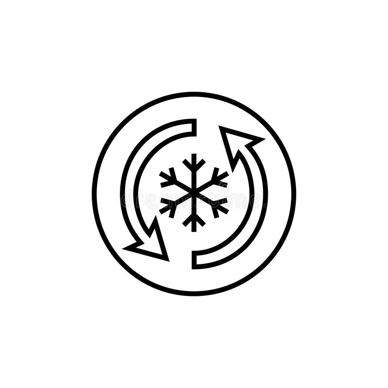 Freezing Icon. Solidification Vector Illustration Stock Vector ...