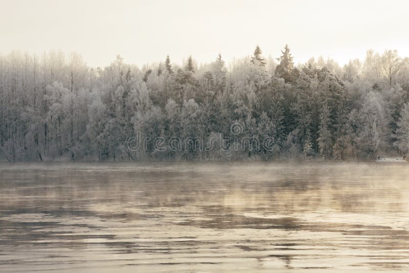 Freezing River stock photo. Image of landscape, nature - 30963784