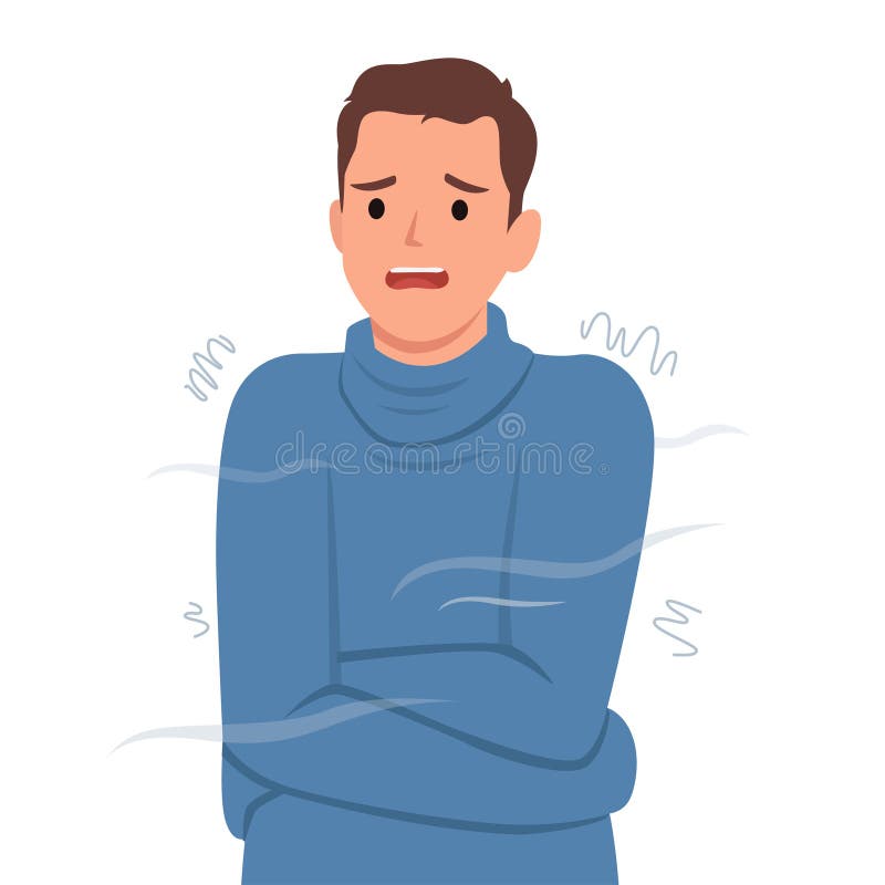 Shivering Man Stock Illustrations – 381 Shivering Man Stock ...
