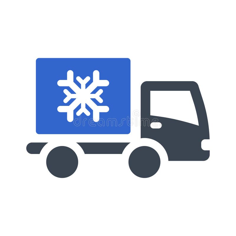 Freezing van icon stock vector. Illustration of cold - 330713477