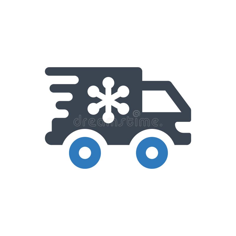Freezing vehicle icon stock vector. Illustration of transportation ...