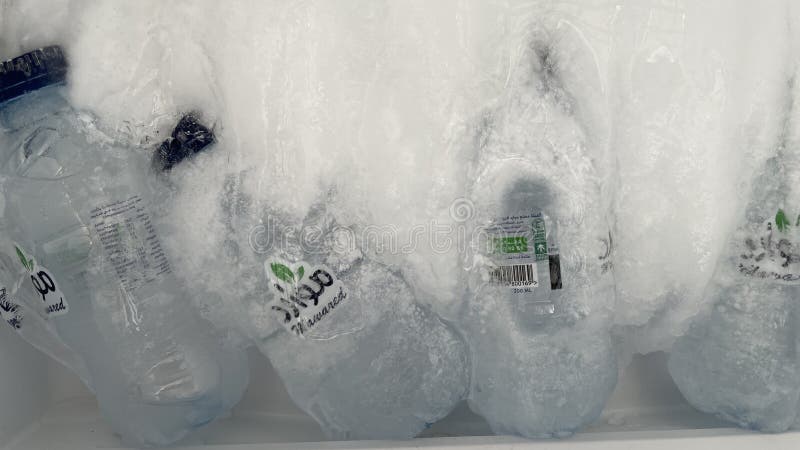 Freezing water stock image. Image of fridge, freezer - 328916429