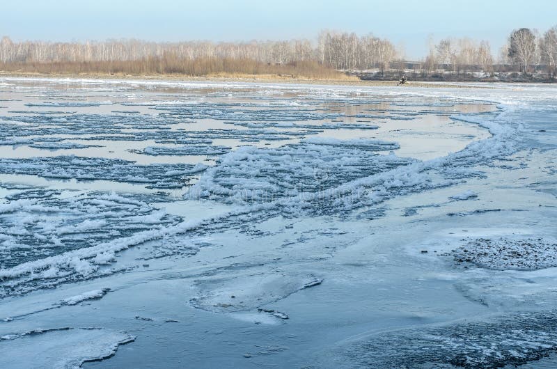 Freezing water. stock photo. Image of sunlight, snow - 34914882