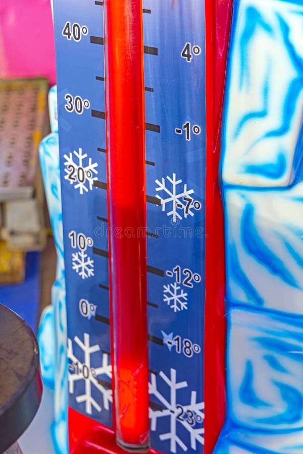 Freezing Weather Thermometer Stock Photo - Image of measurement ...