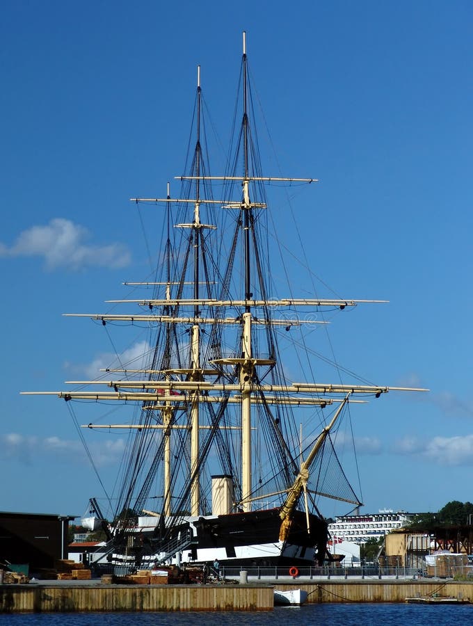 Fregat Jylland - 1 stock foto. Image of europa, optuigen - 1324034