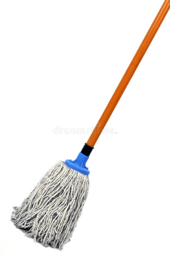 Fregona en el fondo blanco imagen de archivo. Imagen de fondo - 138103685