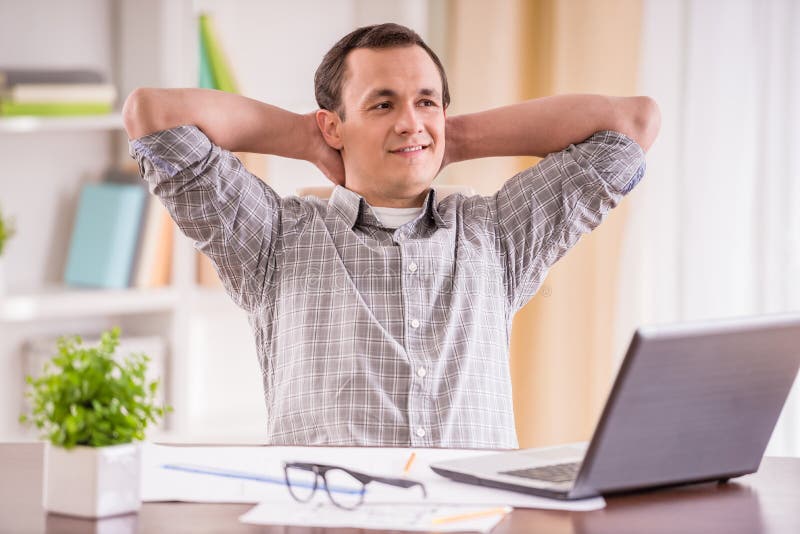 Freiberufler stockbild. Bild von freiberufler, büro, kommunikation ...