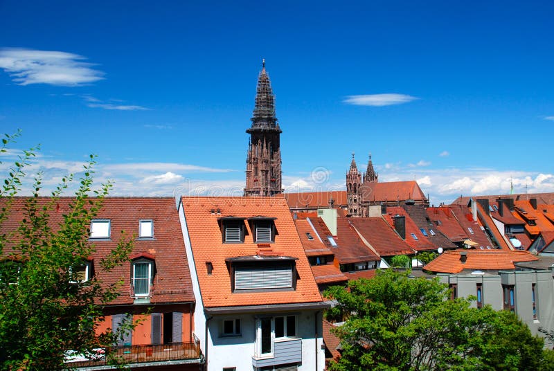 Freiburg in Breisgau, Germany Stock Image - Image of tree, rhine: 20708145