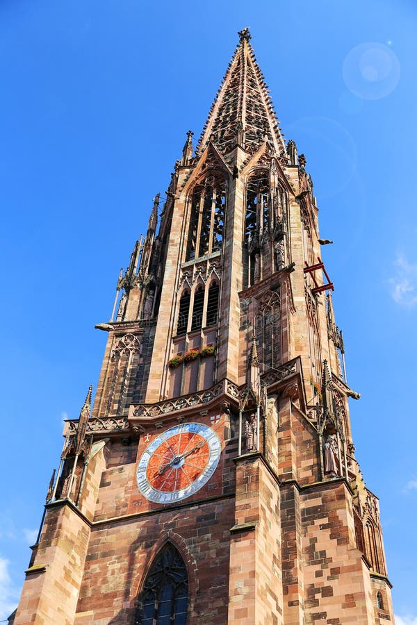 Freiburg Minster without Scaffolding Stock Image - Image of europe ...