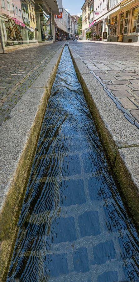 Freiburger Runlet (called in German, Freiburger Baechle) Stock Image ...