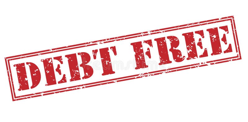 Freier Roter Stempel Der Schuld Stock Abbildung - Illustration von ...