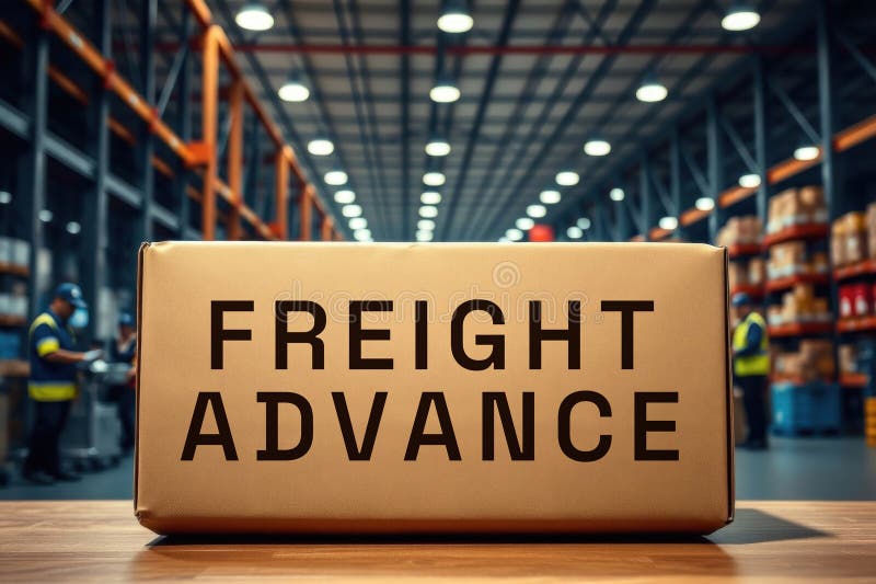 Freight Advance Text Words Meaning Theme Cargo Delivery Logistics Stock ...