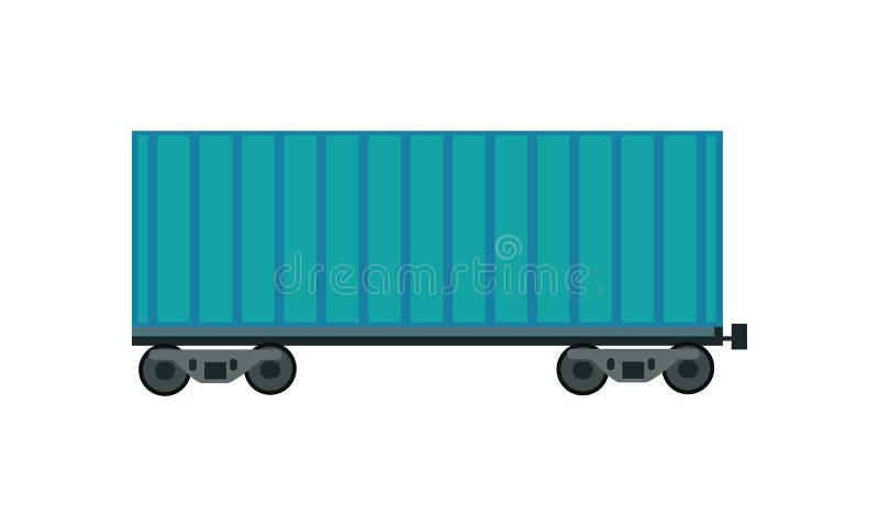 Freight Car Icon stock vector. Illustration of industry - 84530445