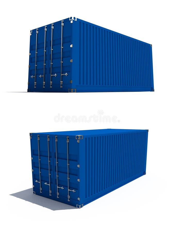 Red Cargo Freight Shipping Container on Computer Keyboard. Cargo ...