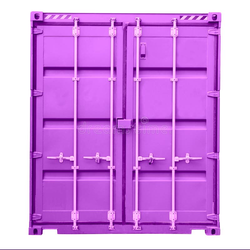 Freight Container Isolated on White Background. Cargo Container ...