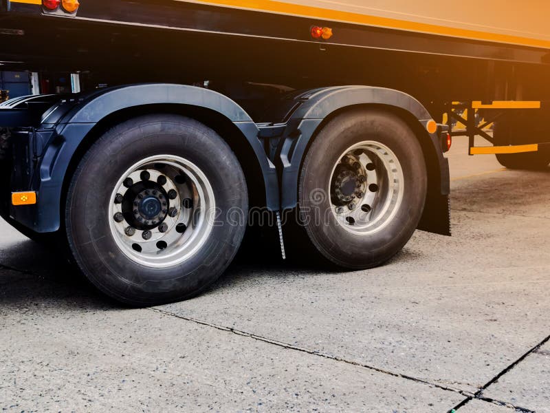 Freight Container Truck Parking at Loading Dock for Load Shipment ...