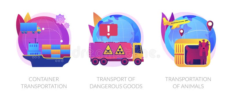 Freight Distribution Vector Concept Metaphors. Stock Vector ...