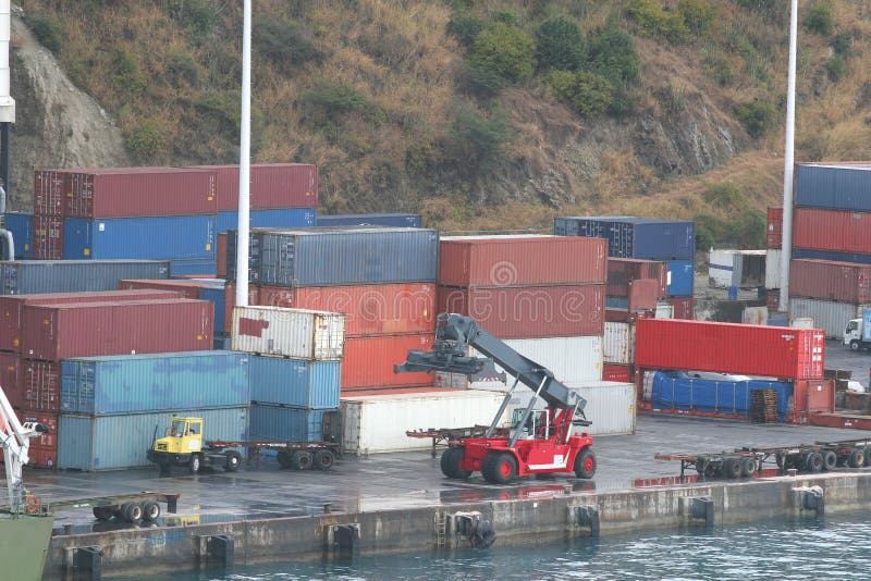 Freight on Dock stock image. Image of shipment, import - 2151737