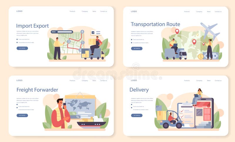 Forwarder Illustration Stock Illustrations – 424 Forwarder Illustration ...