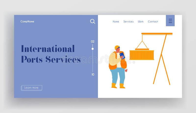 Freight Forwarder Landing Page Stock Illustrations – 9 Freight ...